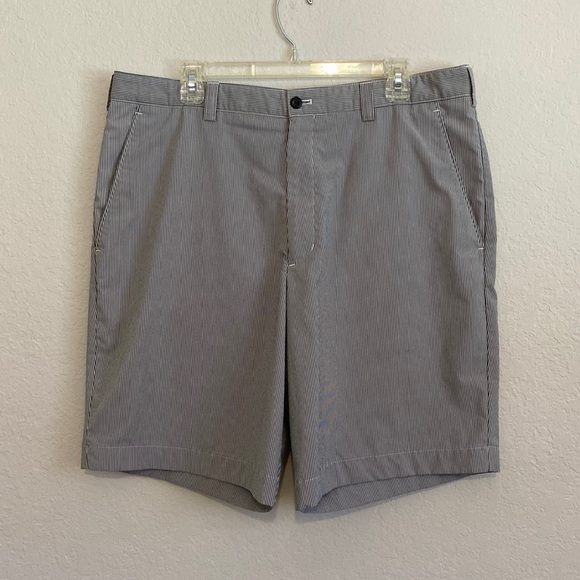 Cutter & Buck | Shorts | Nwot Cutter Buck Grey White Striped Golf ...